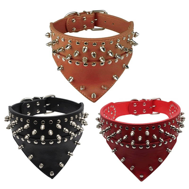 Fashion Design Studded Dog Collar with Bullet Rivets , Soft and ...