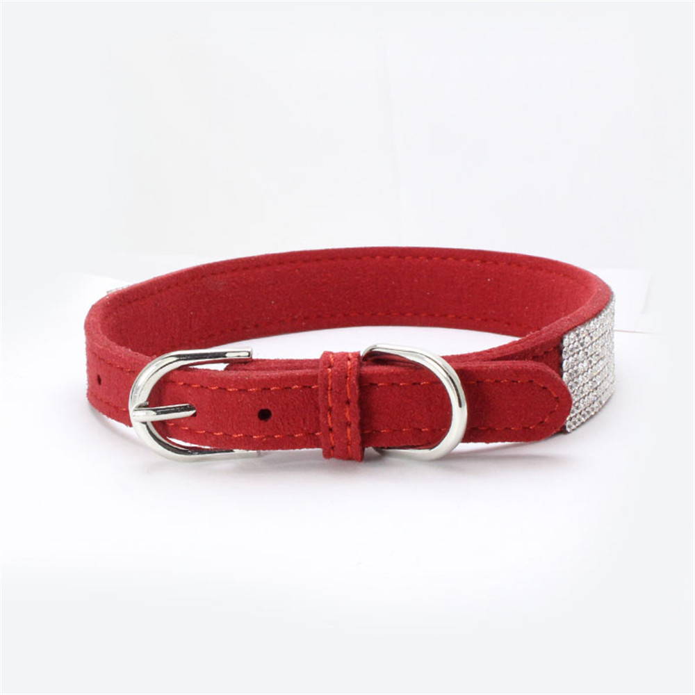 Rhinestone Dog Collar, soft dog collar with crystals - My Happy Pets ...